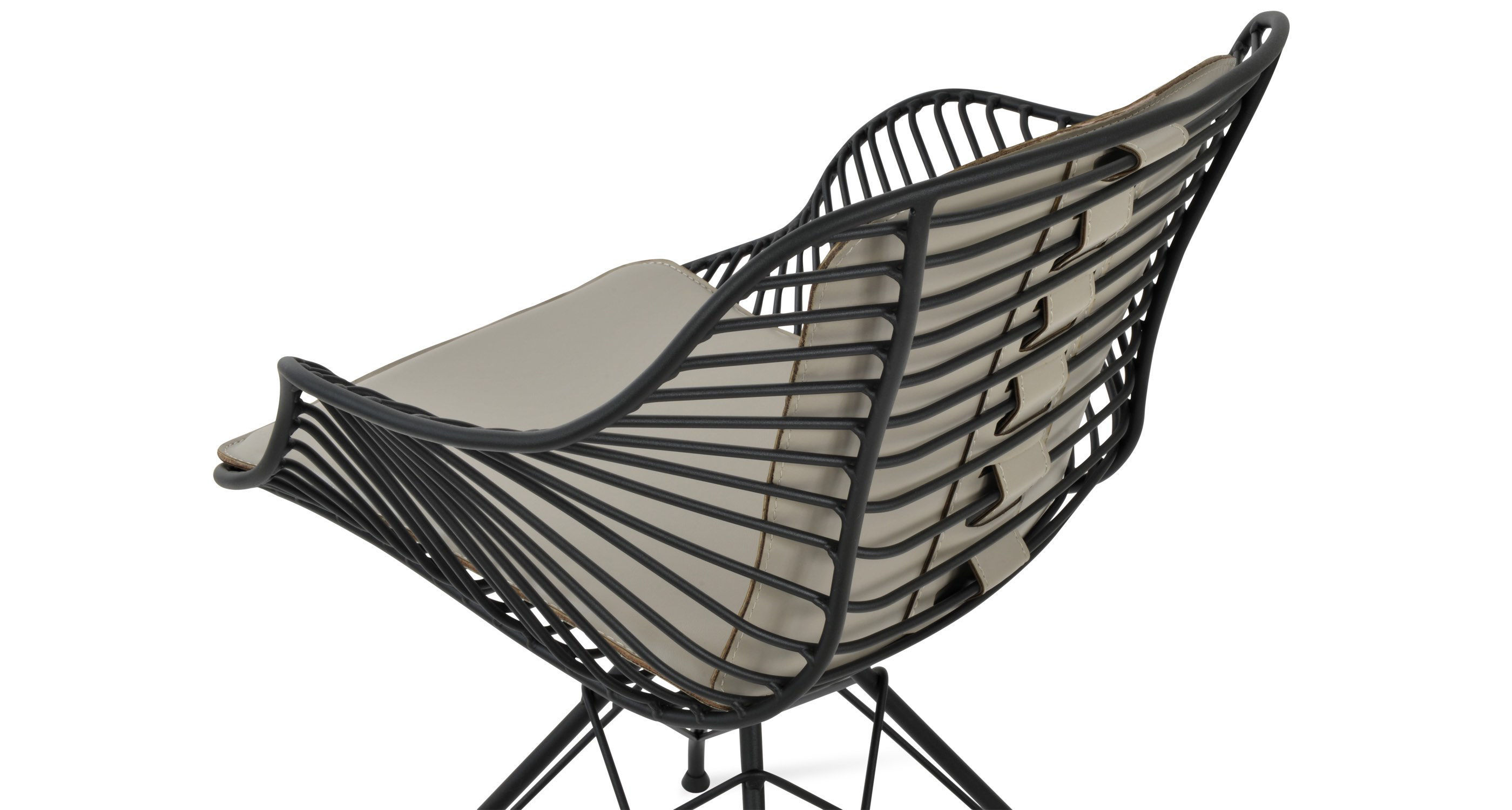 Zebra Arm Chair - Black | Harmony Modern USA