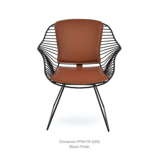 Zebra Arm Spider Swivel Chair Black | Harmony Modern USA