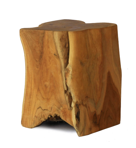 Heavy Cube Teak Side Table | Harmony Modern USA
