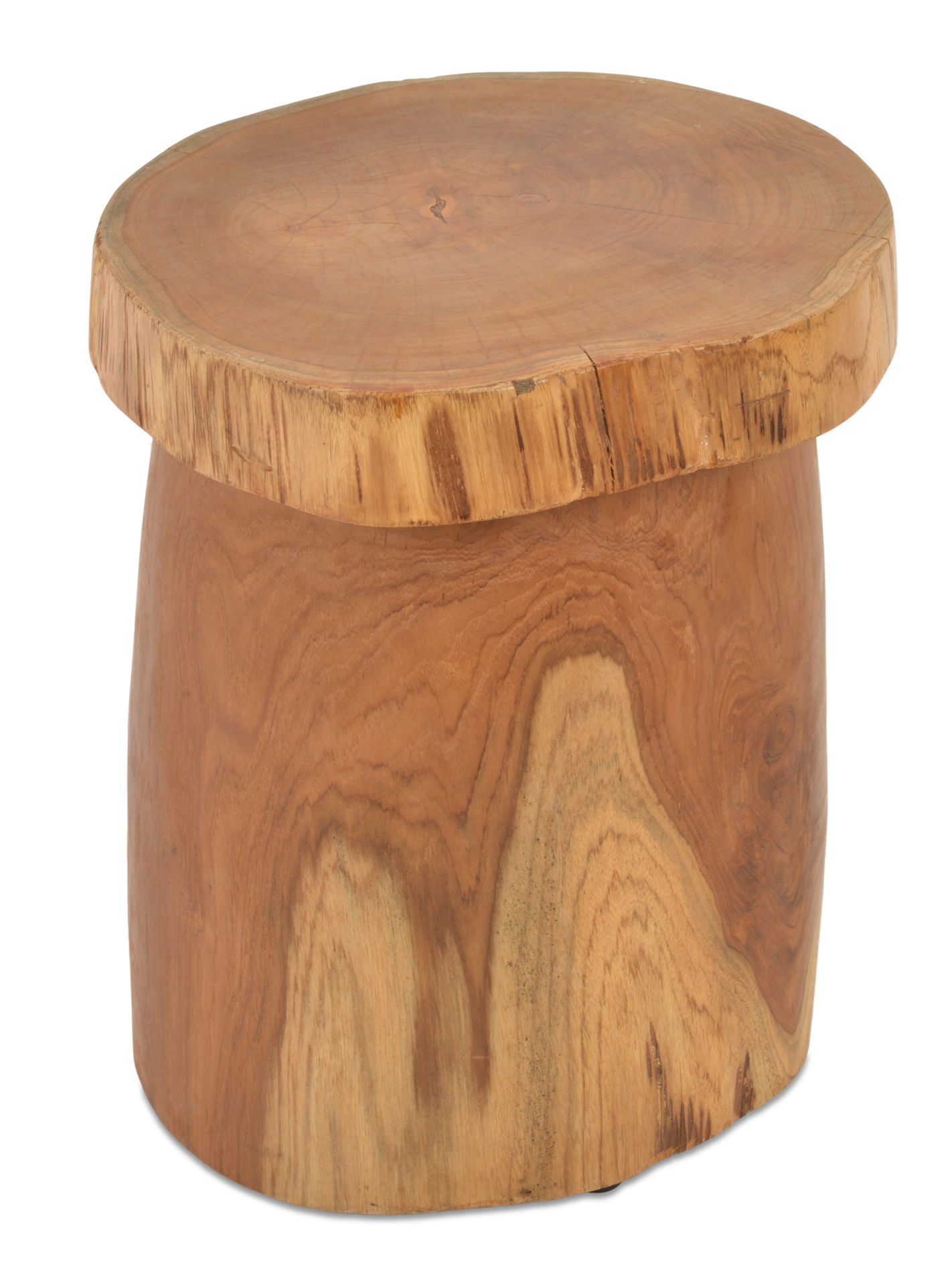 Earth Pillar Teak Side Table | Harmony Modern USA